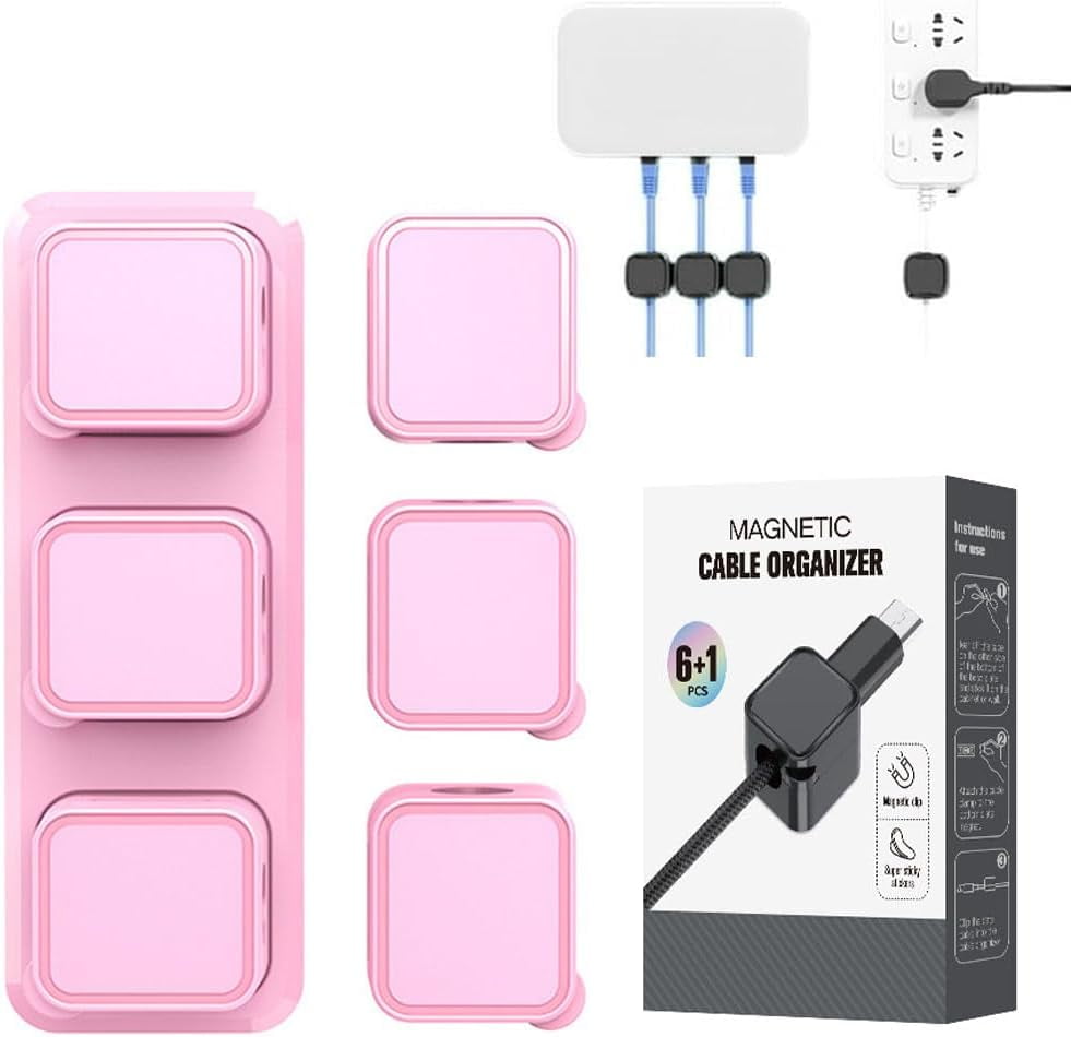 Magnetic Cable Clips, Charging Cable Magnetic Cable Organizer Storage ...
