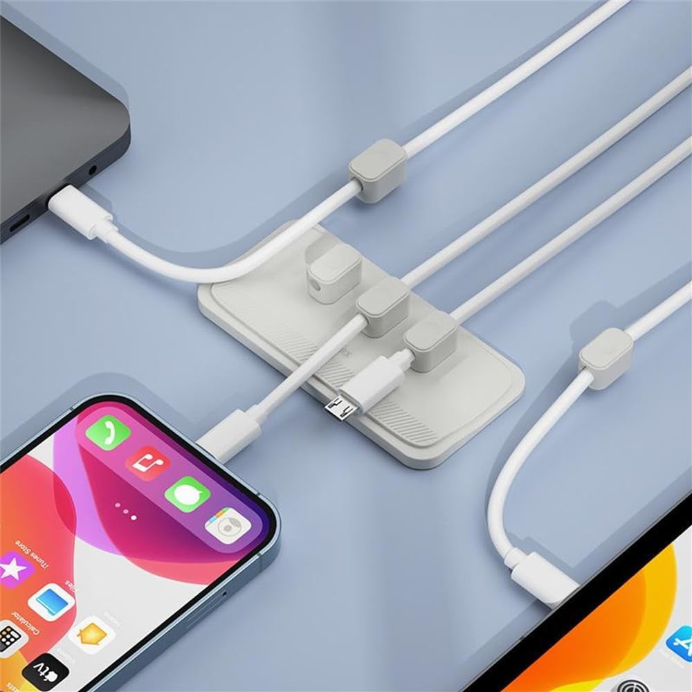 Magnetic Cable Management, 5 Clips Multipurpose Cord Organizer for ...