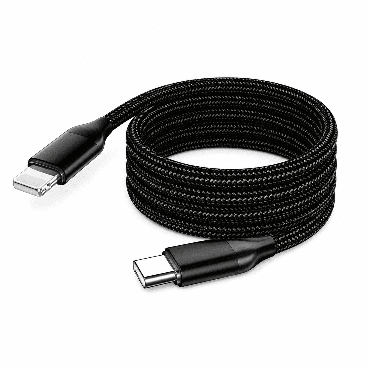 Magnetic Cable Organizer, Braided Charging Cord with Snap-On Magnetic ...