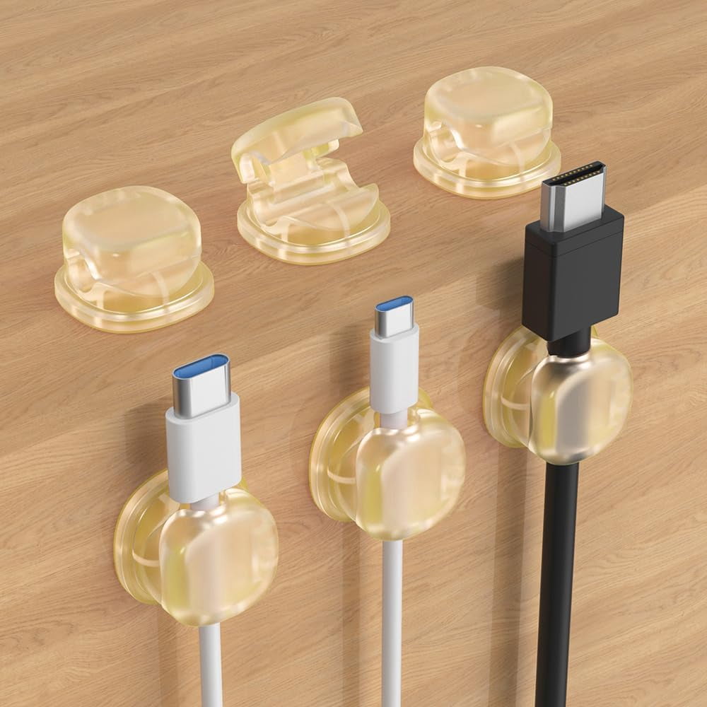 Magnetic Cable Organizer Clips, Cord Holder with Strong Adhesive ...