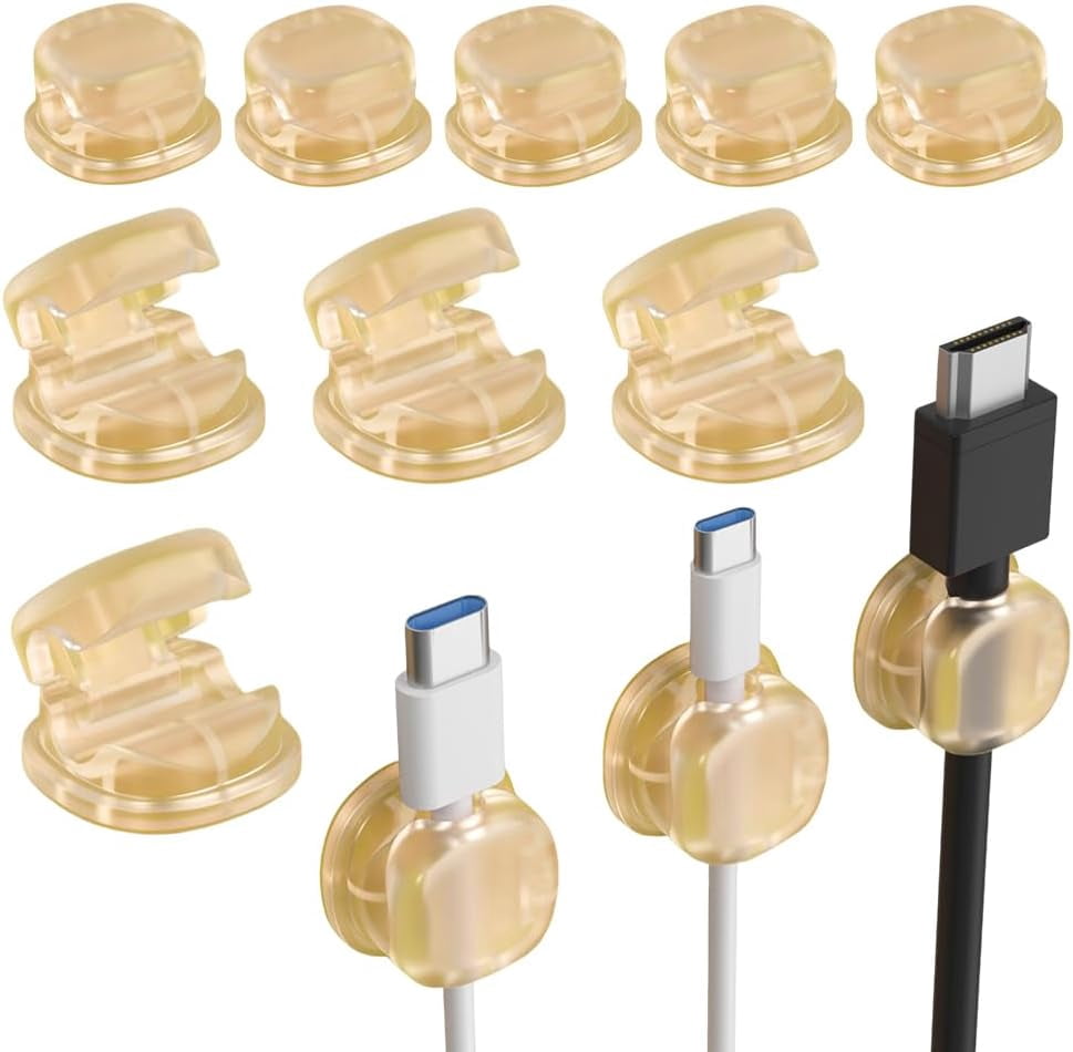 Magnetic Cable Organizer Clips, Cord Holder with Strong Adhesive ...