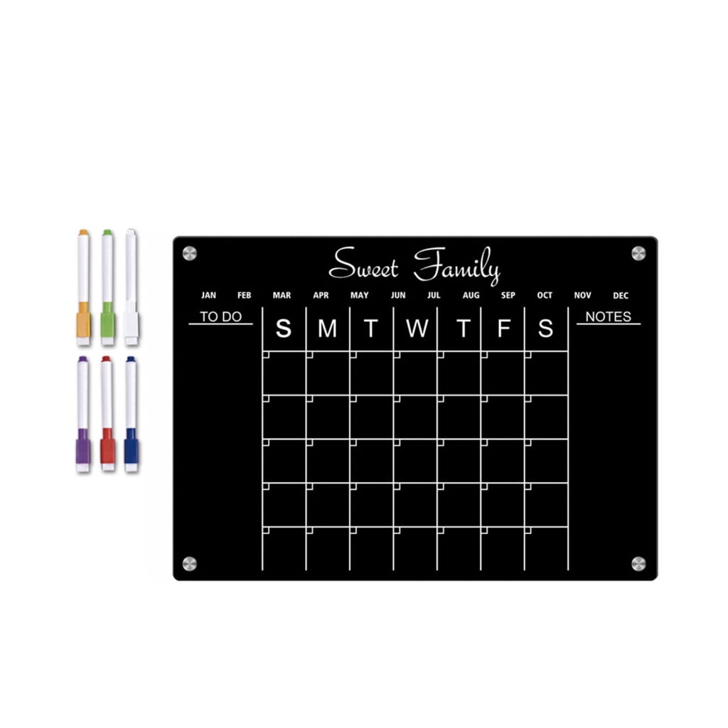 Magnetic Calendar Chalkboard Fridge Weekly Planner Calendar for Kitchen ...