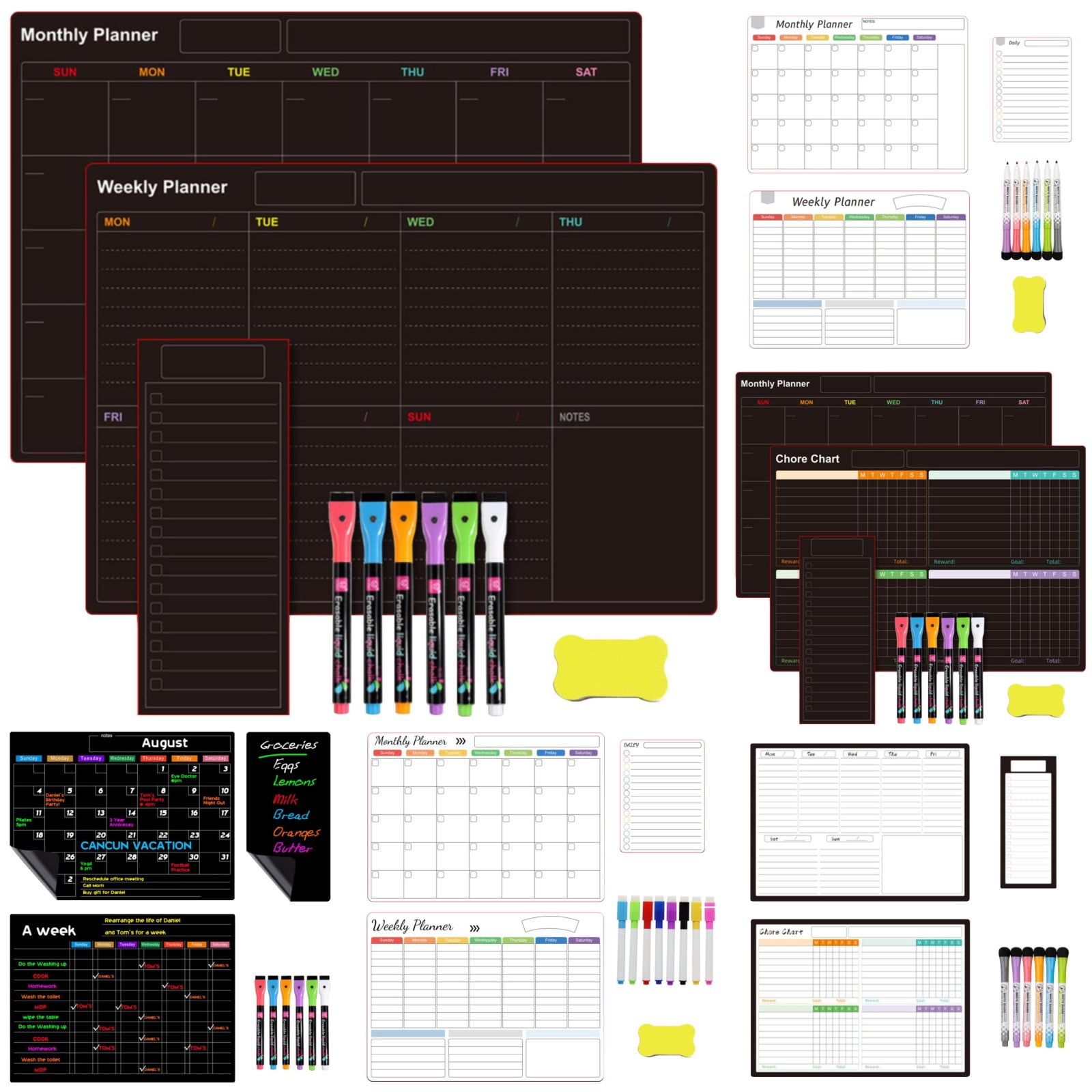 Magnetic Calendar Planner Gt-1033-1 Clearance! Refrigerator Daily ...