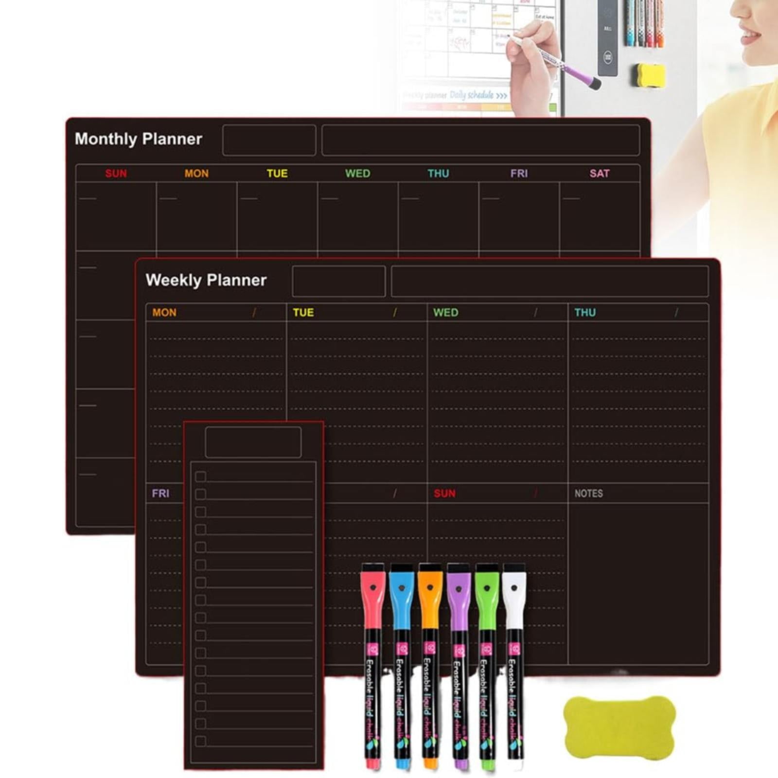 Magnetic Calendar Planning Board Gt-1033-1|Refrigerator Daily Calendar ...