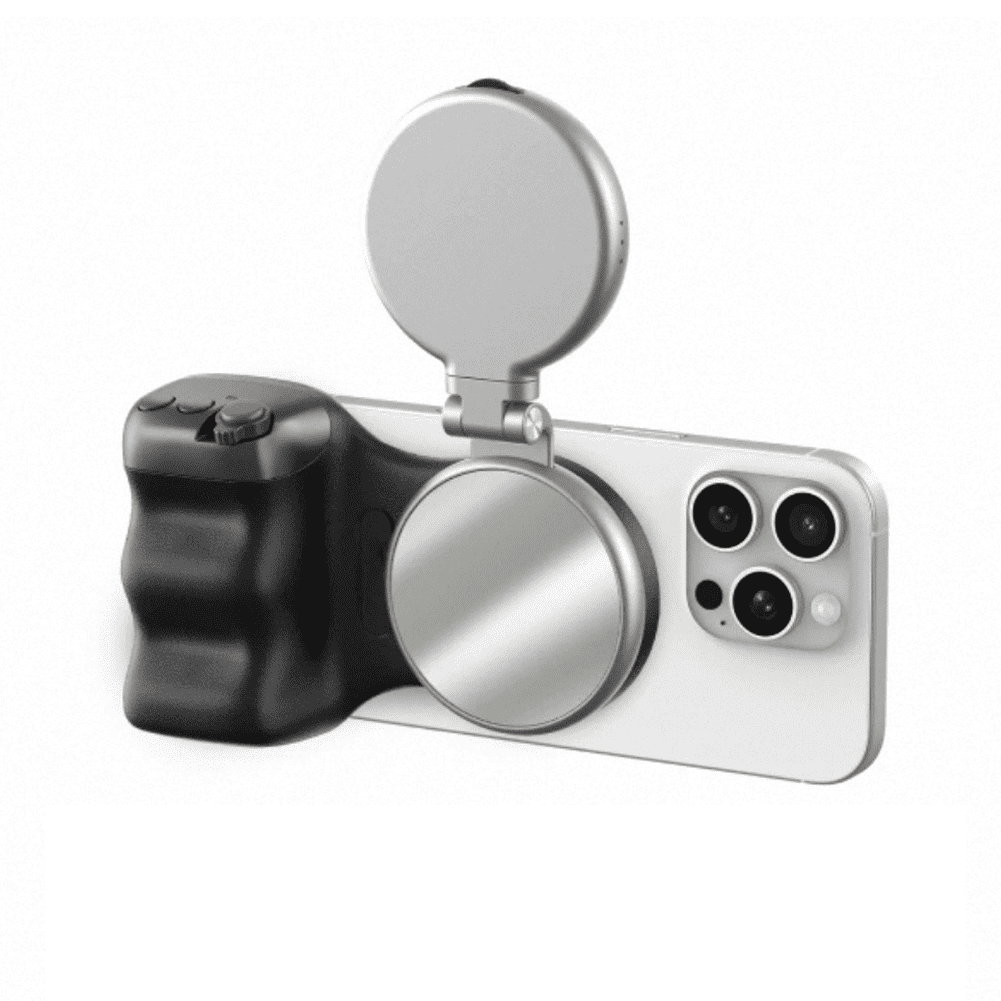 Magnetic Camera Grip with Wireless Shutter & Fill Light, Ergonomic ...
