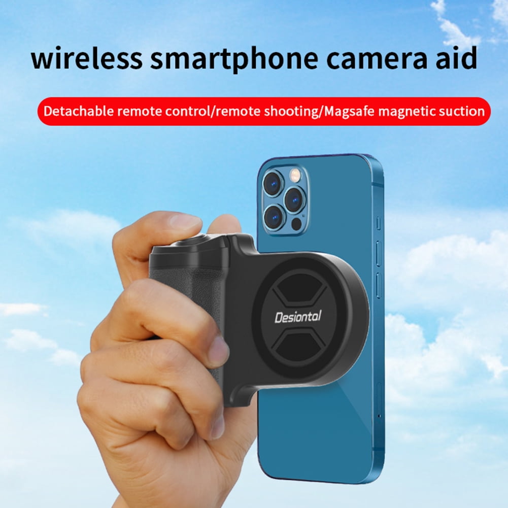 Magnetic Camera Handle Photo Stand, Bluetooth Shutter Smartphone Camera ...