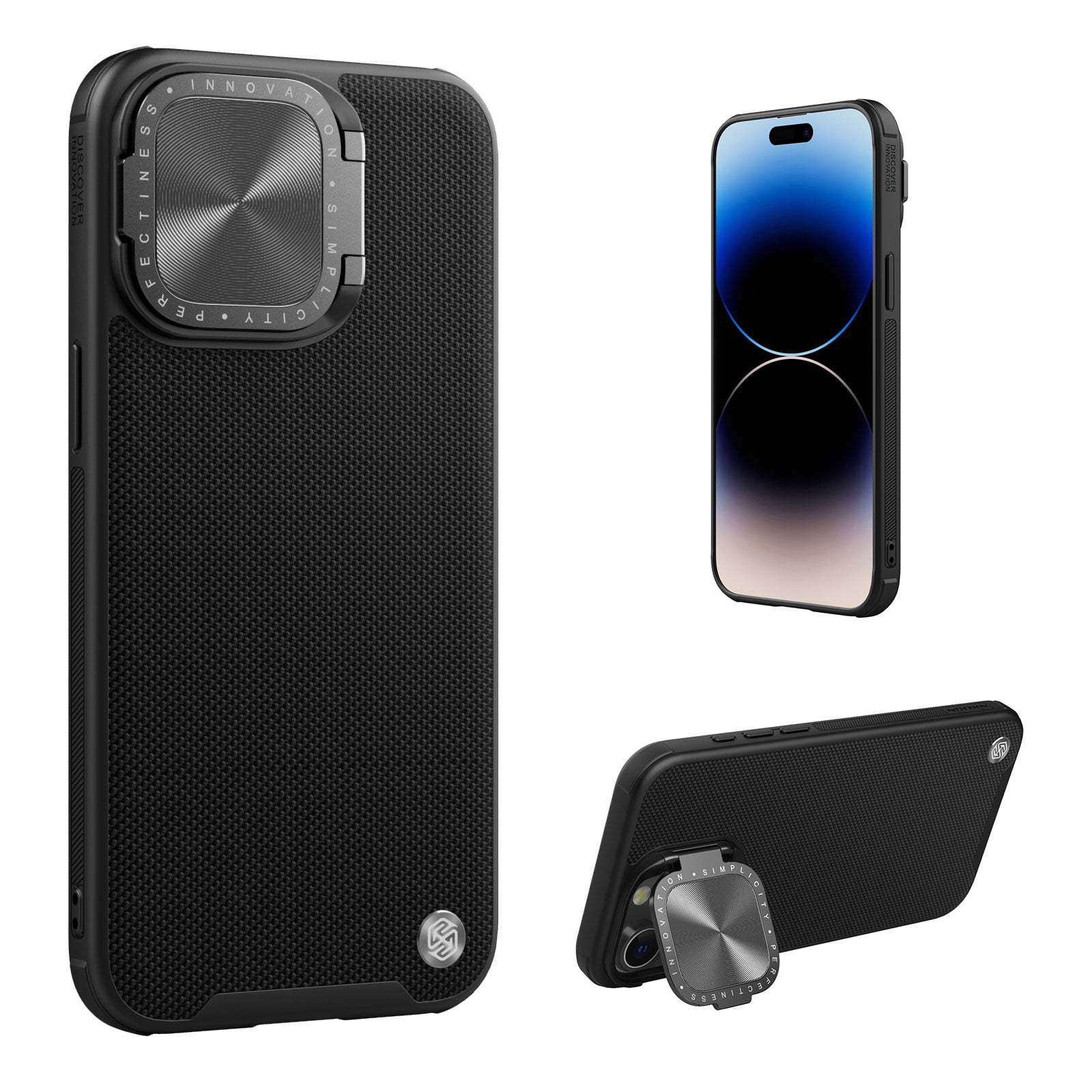 Magnetic & Camera Stand for iPhone 15 Pro Max Woven Meticulously Case ...