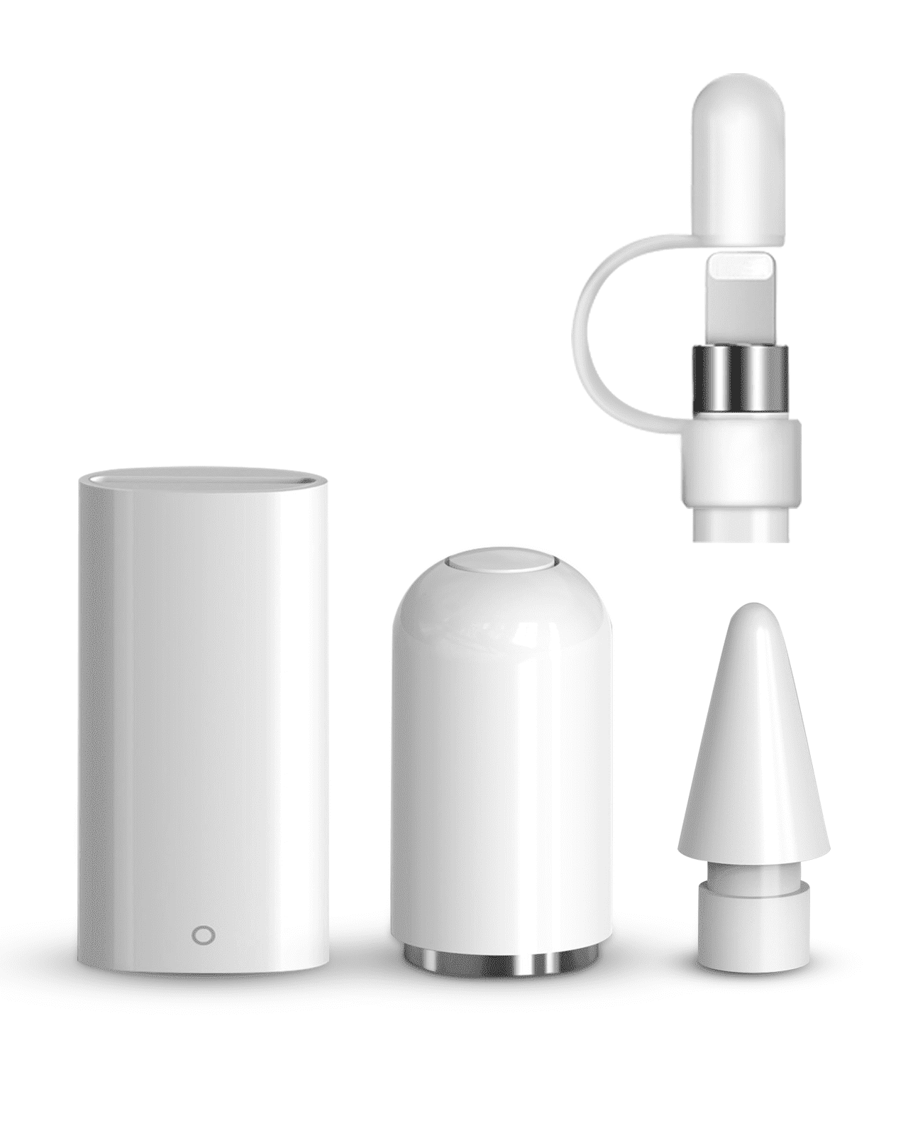 Magnetic Cap, Charging Adapter, Replacement Tip and Cap Holder ...