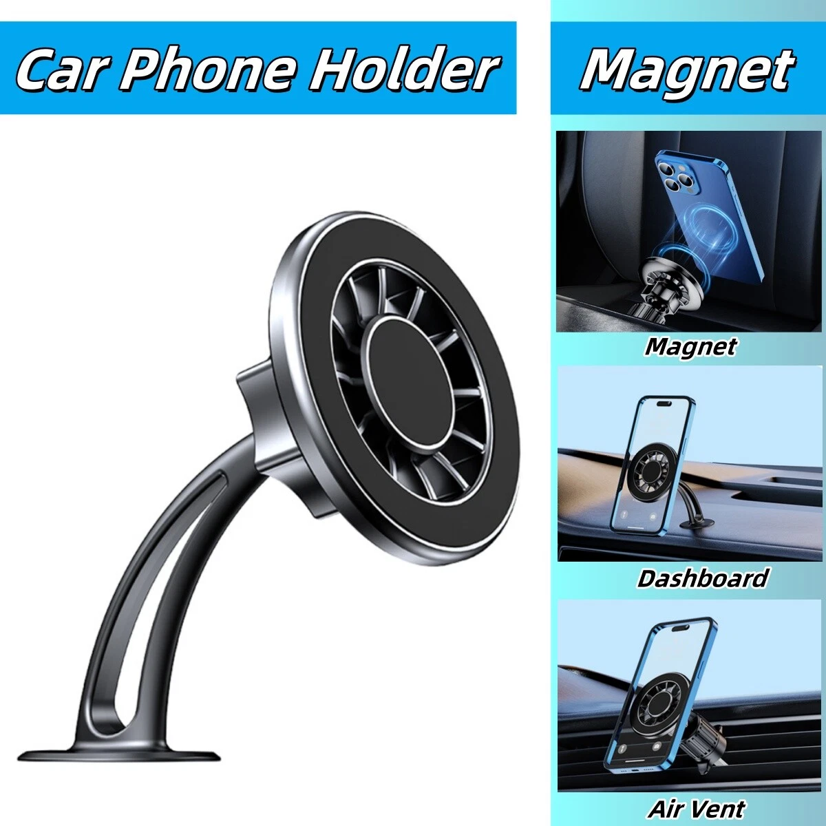 Magnetic Car Dashboard Windshield Cell Phone Air Vent Holder Stand ...