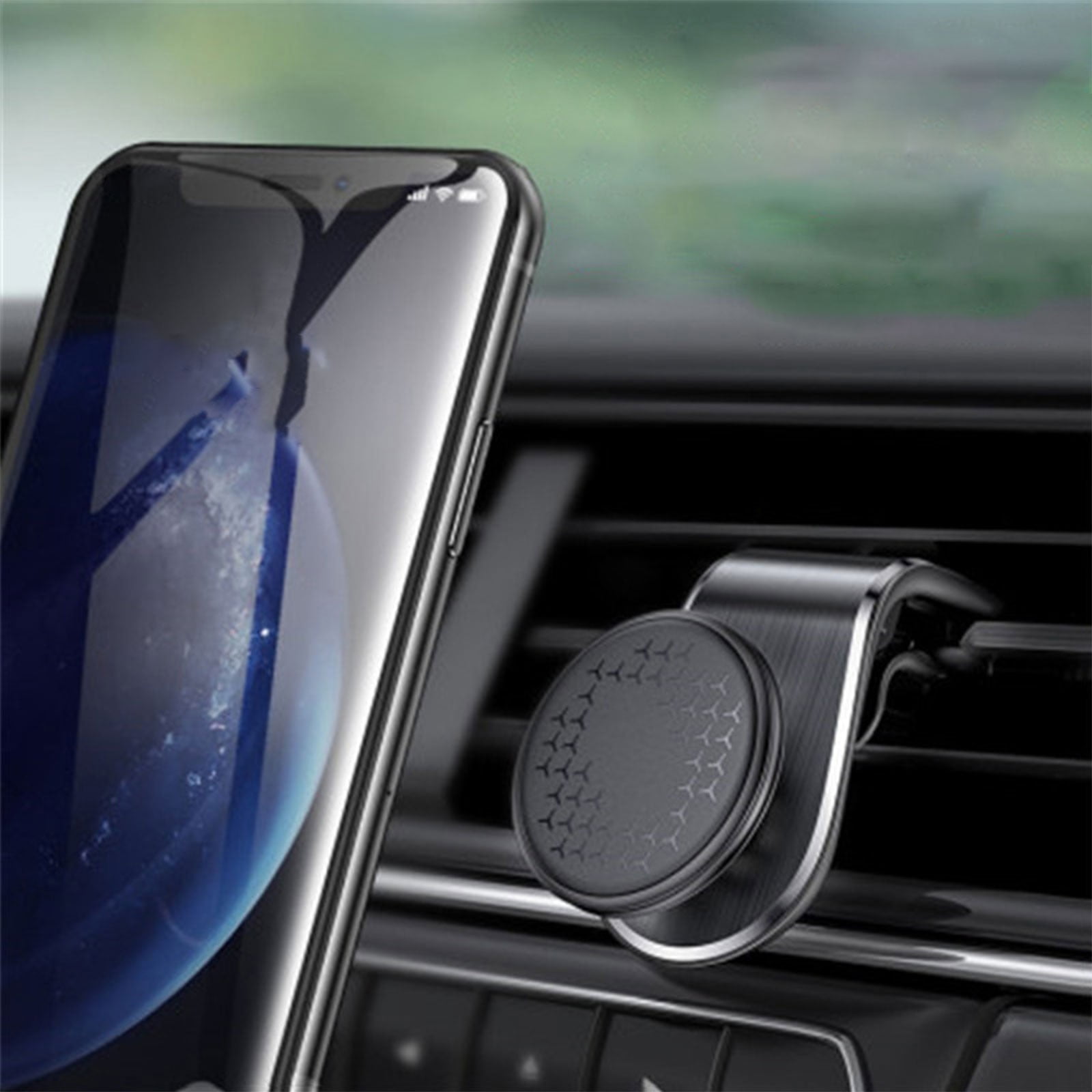 Magnetic Car Mount, Universal Stick On Mount Dashboard Magnetic Phone ...