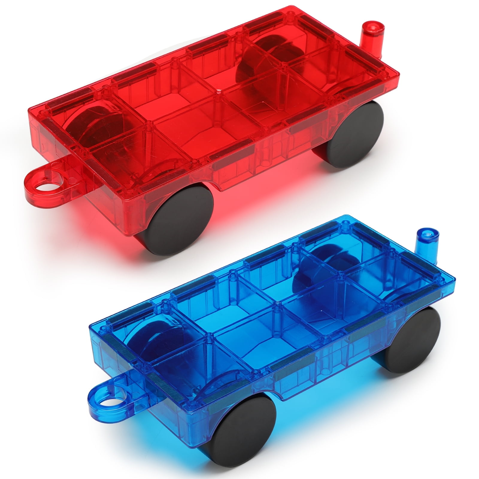 Magnetic Car Set, Compatible with Magnetic Tiles, 2 Car Trucks ...