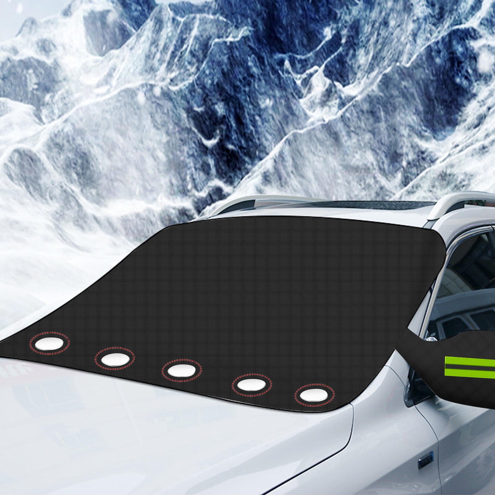 Magnetic Car Windshield Snow Cover | Ice Frost Guard Universal Fit for ...