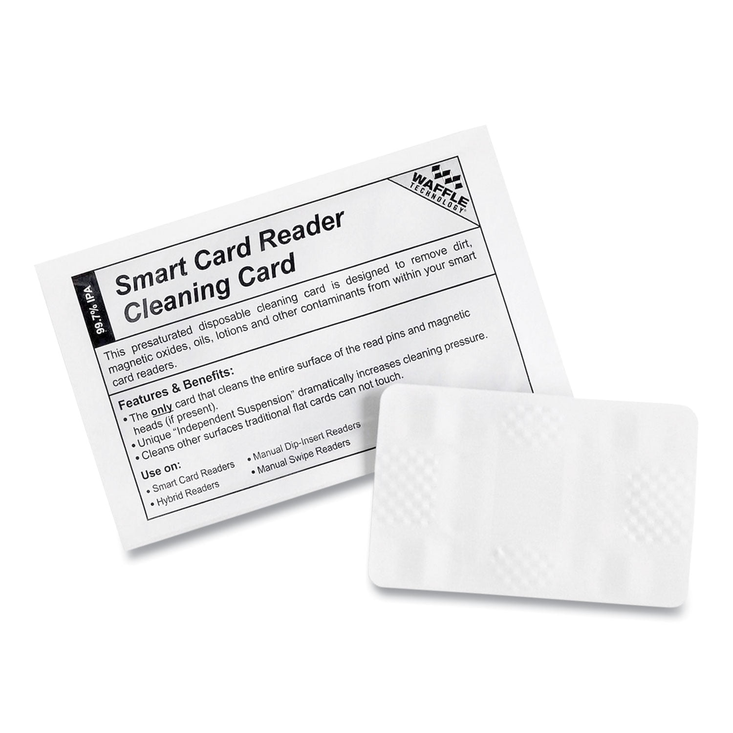 Magnetic Card Reader Cleaning Cards, 2.1" X 3.35", 40/carton | Bundle ...