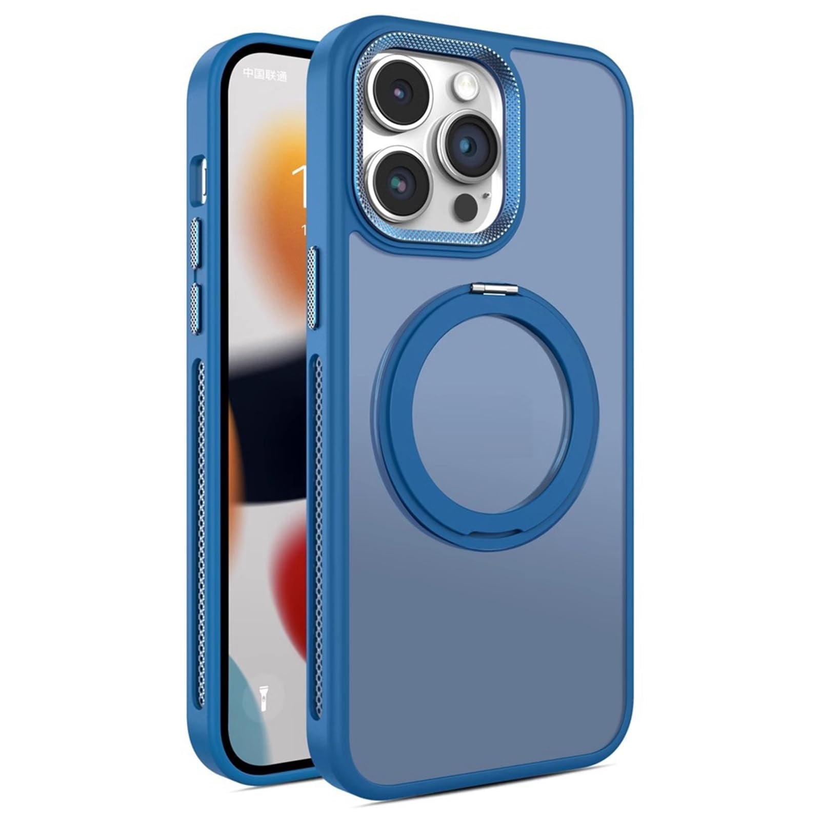 Magnetic Case For IPhone 15Pro Max/15 Pro/15 Plus/15, 360° Ring Stand ...