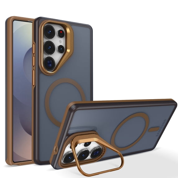 Magnetic Case for Samsung Galaxy A07 with Camera Cover Kickstand, Matte ...