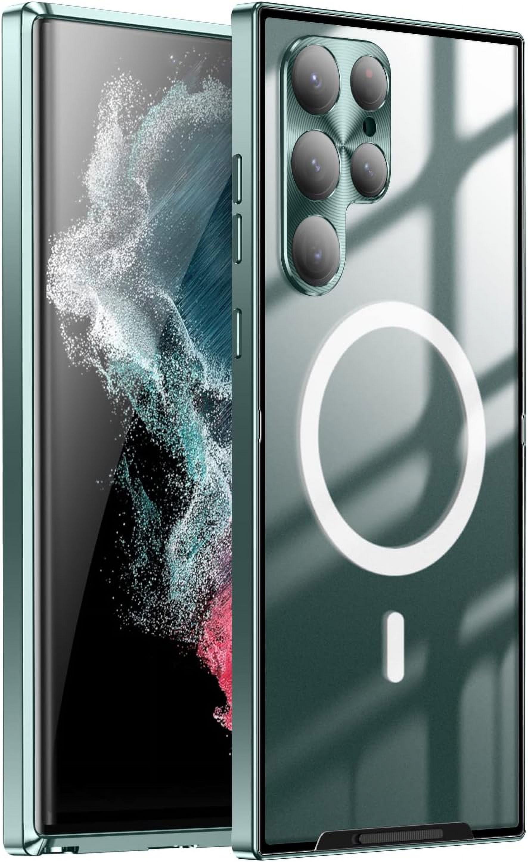 Magnetic Case for Samsung Galaxy S24 Plus Compatible with Magsafe Metal ...