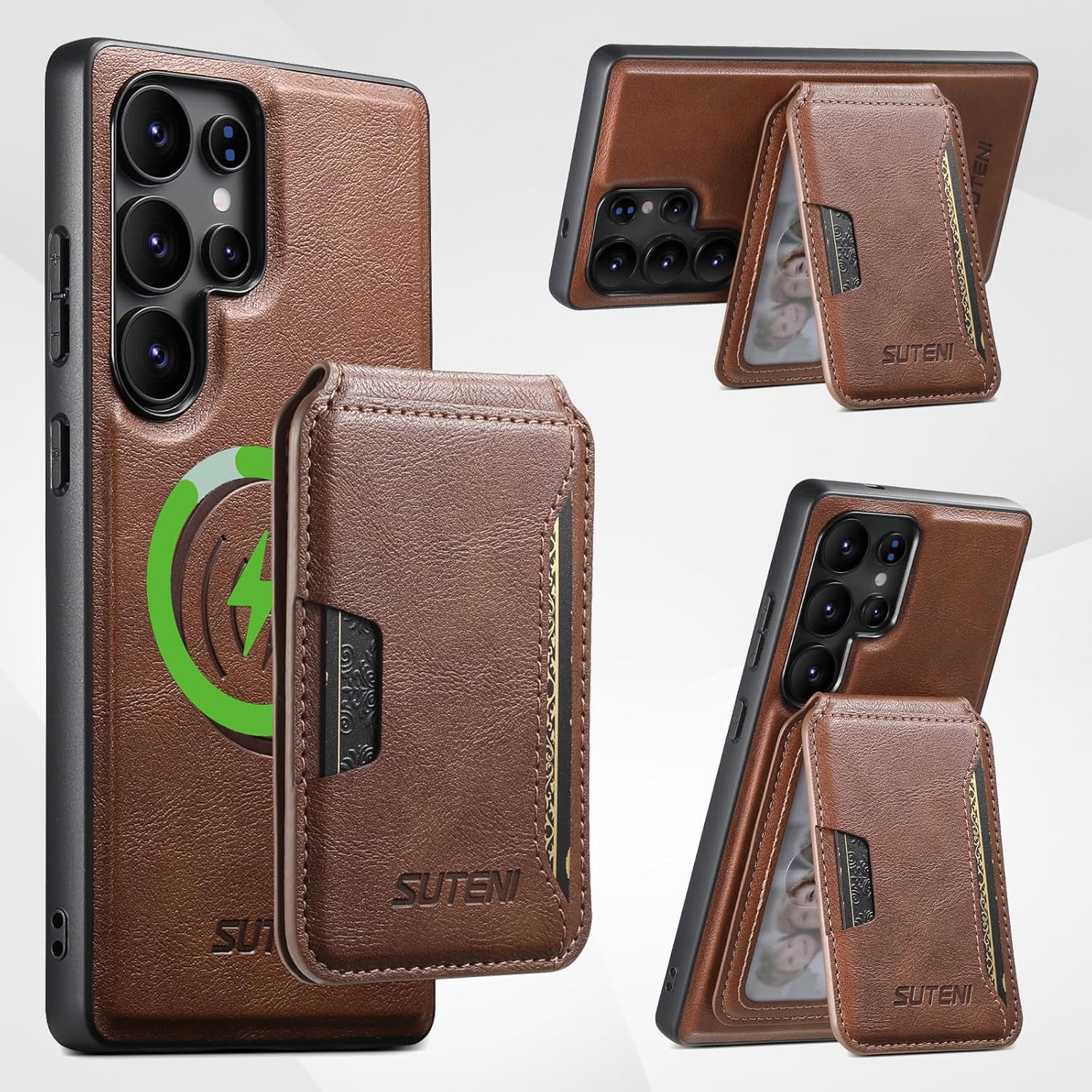 Magnetic Case for Samsung Galaxy S25 Ultra with 2in1 Detachable Card ...