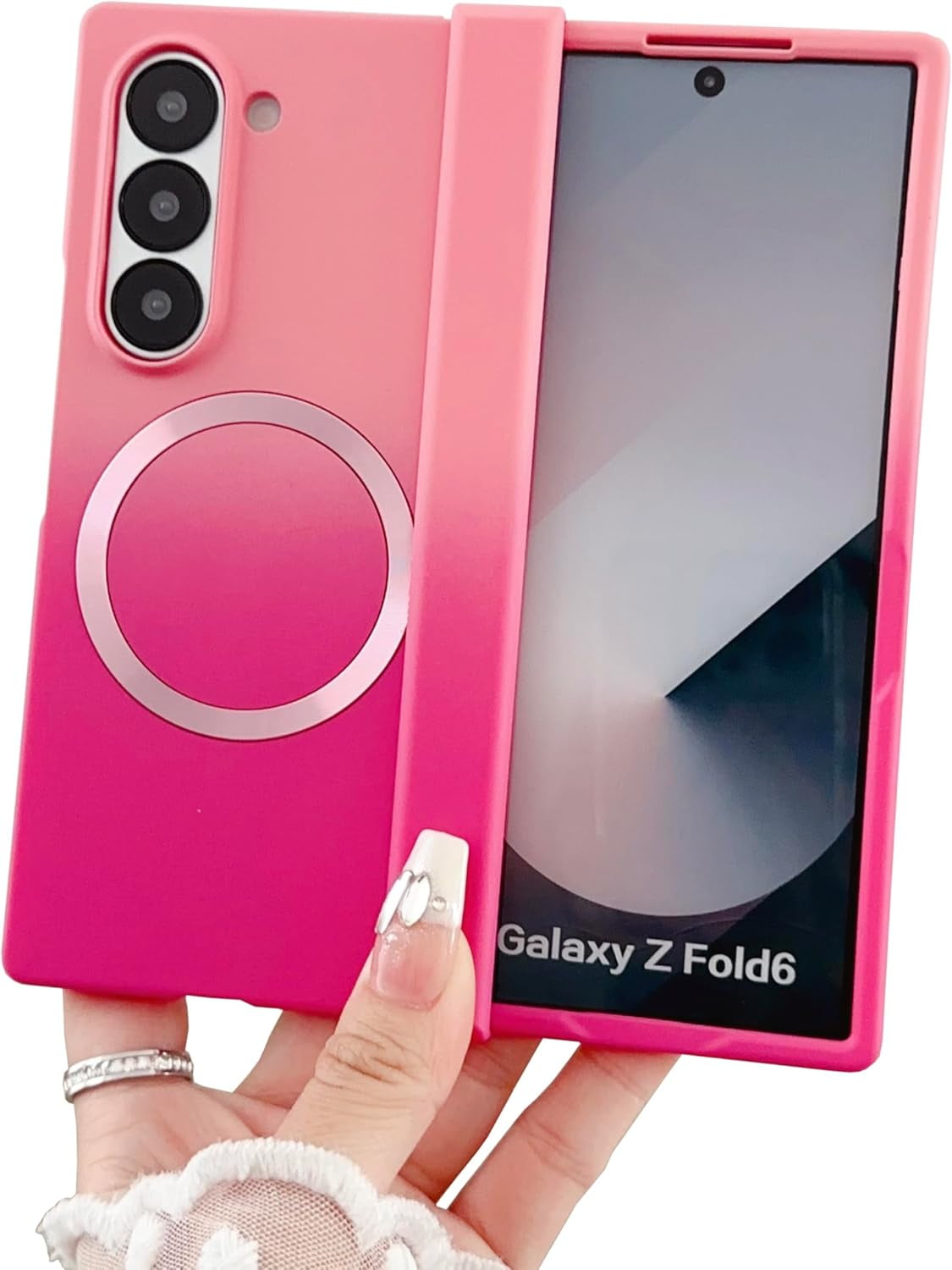 Magnetic Case for Samsung Galaxy Z Fold 5 Case Hinge Protection ...