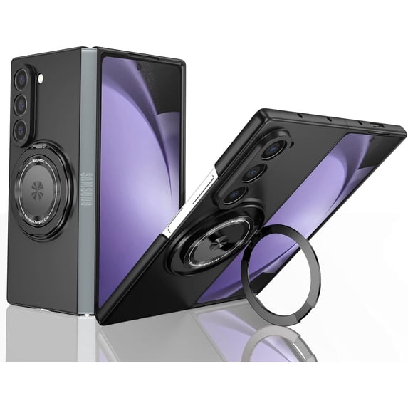 Magnetic Case for Samsung Galaxy Z Fold 6 Case with Kickstand & Ring ...