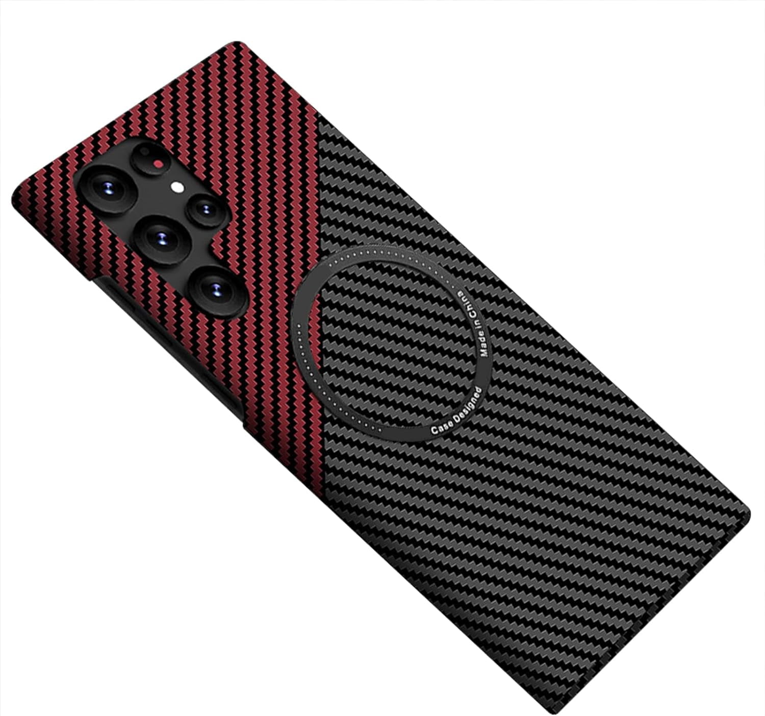 Magnetic Case for Samsung Galaxy S24ultra/S24plus/S24, Ultra Slim Thin Hard PC Carbon Fiber ...