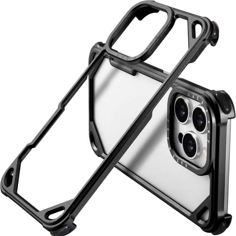 Magnetic Case for iPhone 16 Pro Max Bumper Metal Aluminum Frame 15 Pro ...