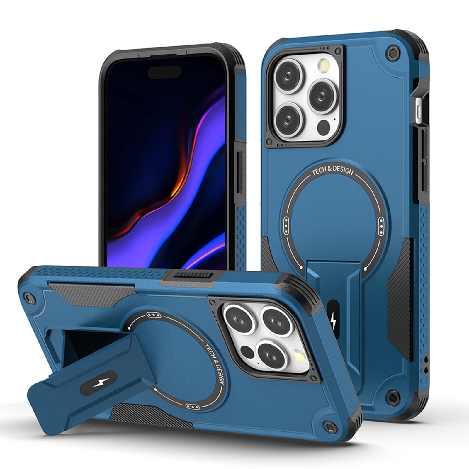 Magnetic Case for iPhone 16 ProMax/16 Plus/16 Pro/16 with Invisible ...