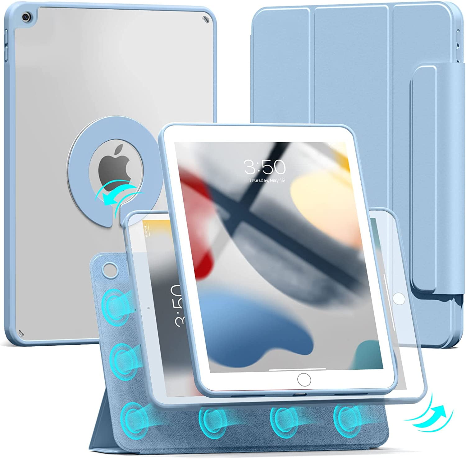 Magnetic Case for iPad 9th Generation 2021/ iPad 8th Gen 2020 / iPad ...