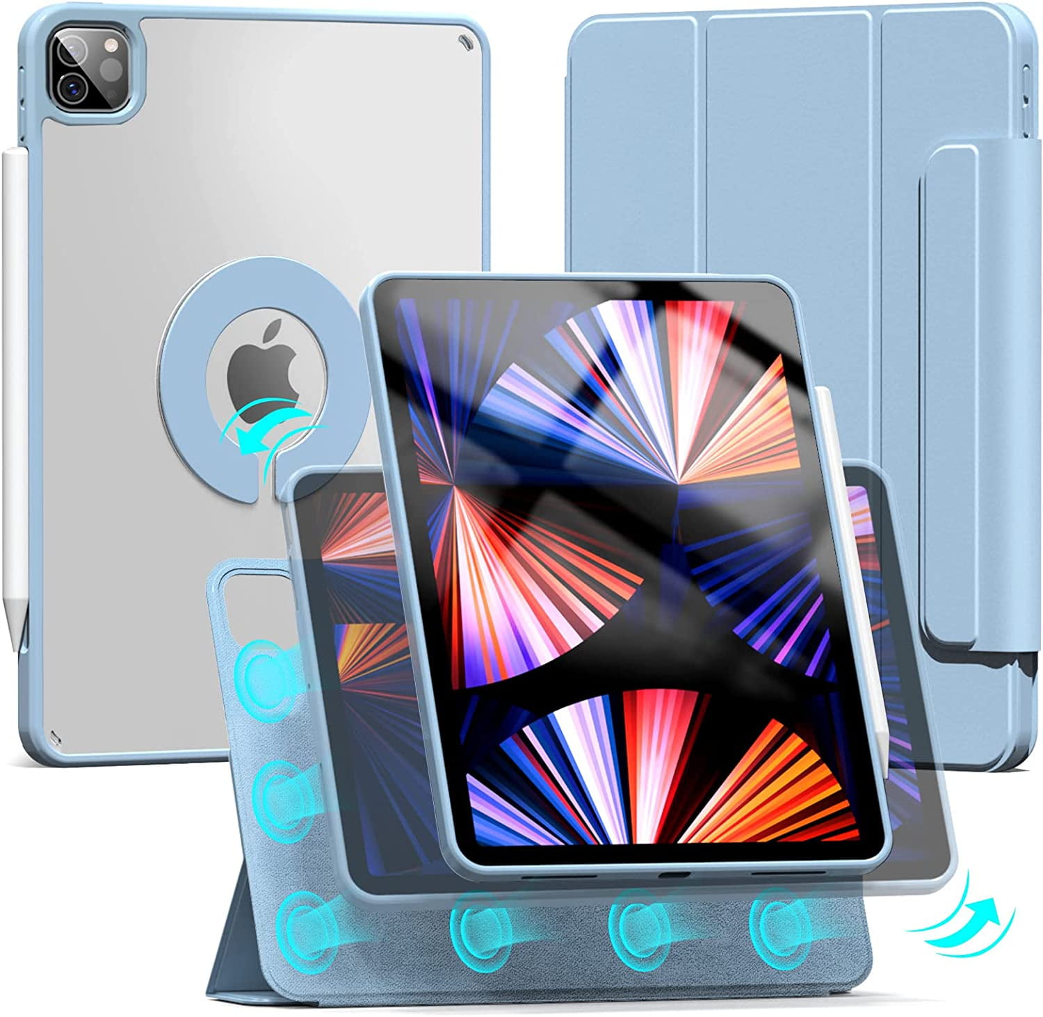 Magnetic Case for iPad Pro 11 Inch 2022 (4th Gen) / 2021 (3rd Gen ...