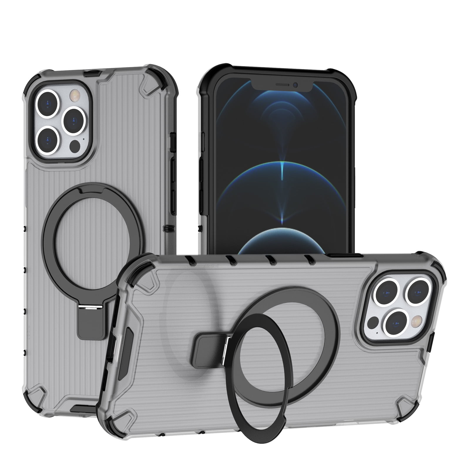 Magnetic Case for iPhone 12 Pro / 12 Heavy Duty Rugged Dual-Layer ...