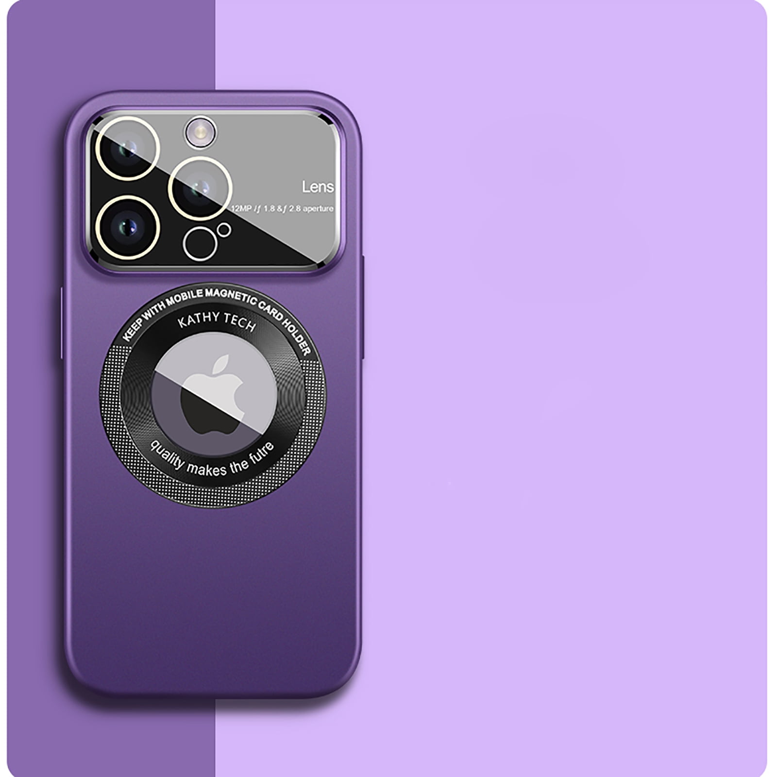 Magnetic Case for iPhone 12 Pro Max with Logo View, Window Glass Lens ...