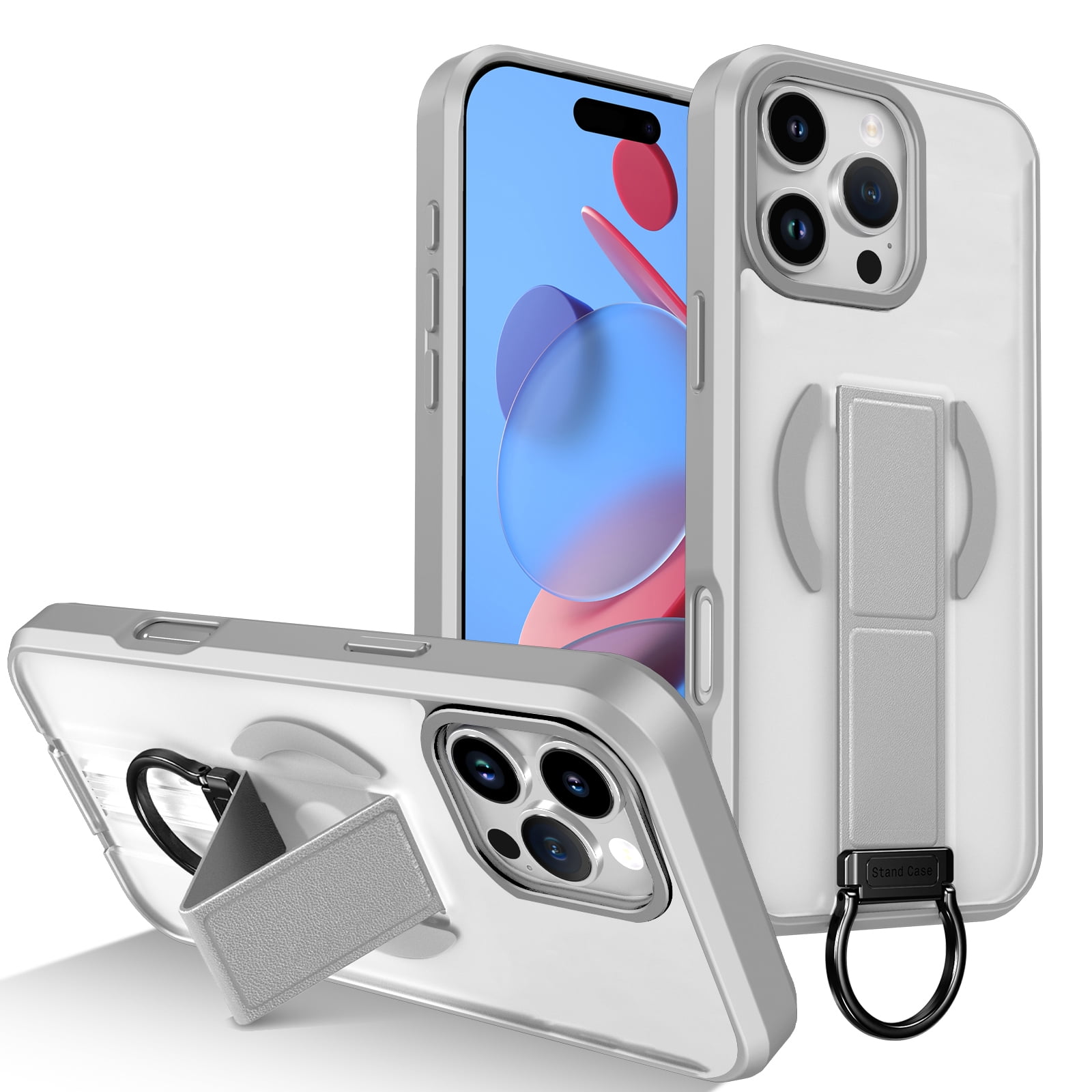 Magnetic Case for iPhone 13 Pro Max, [Built-in Kickstand] [Compatible ...