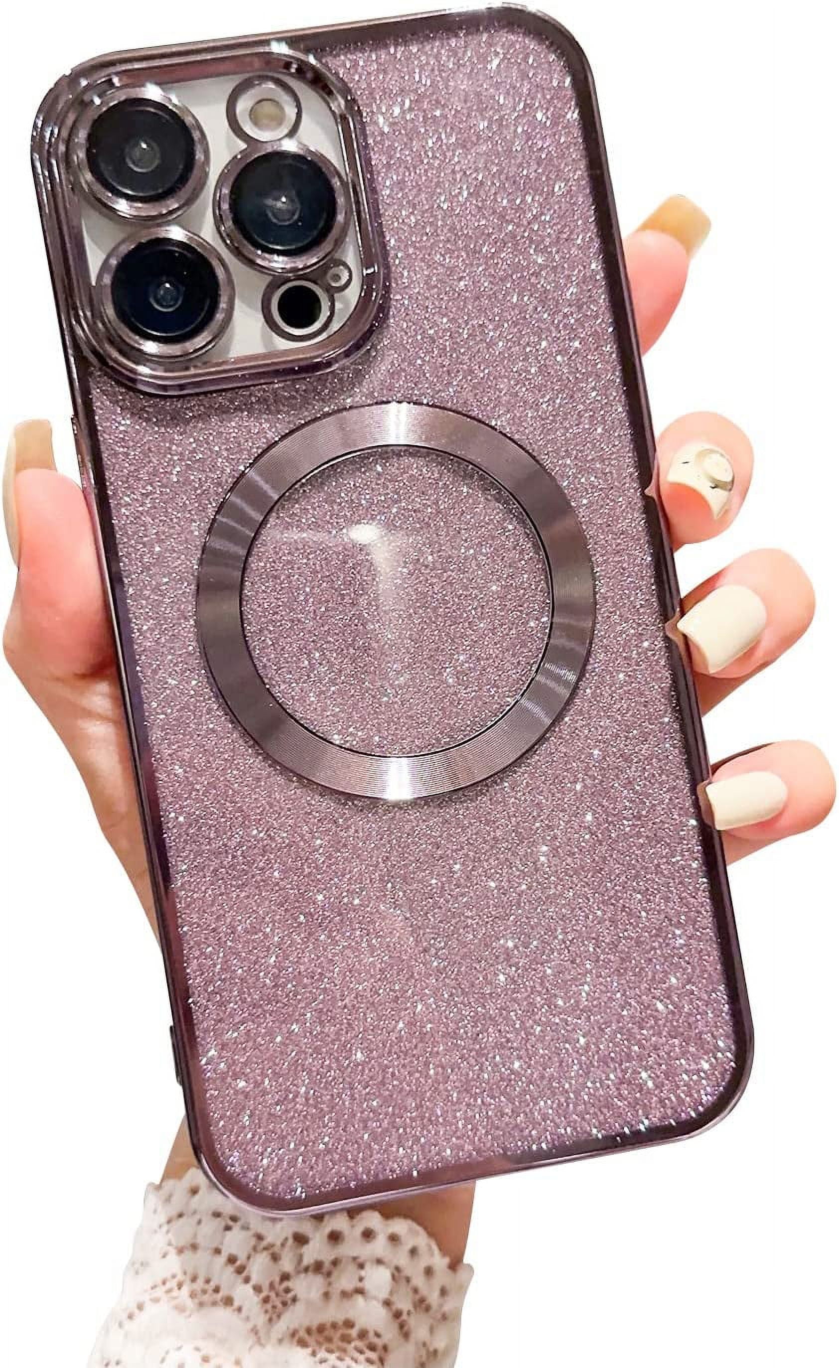 Magnetic Case for iPhone 13 Pro Max Compatible with MagSafe,Glitter ...