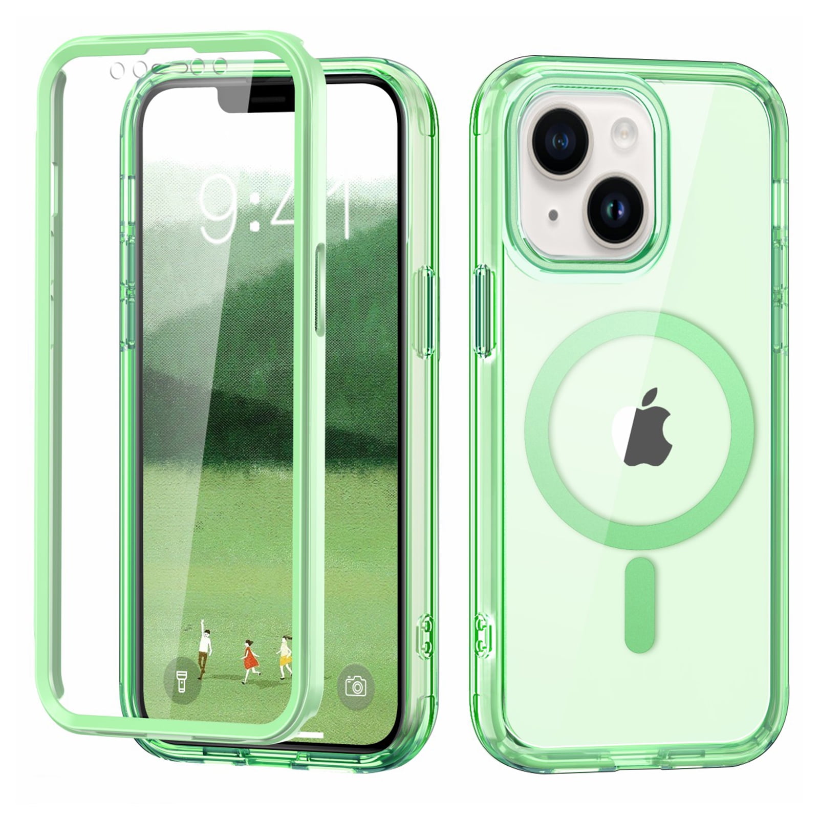 Magnetic Case for iPhone 14, [with Screen Protector][100% Screen ...