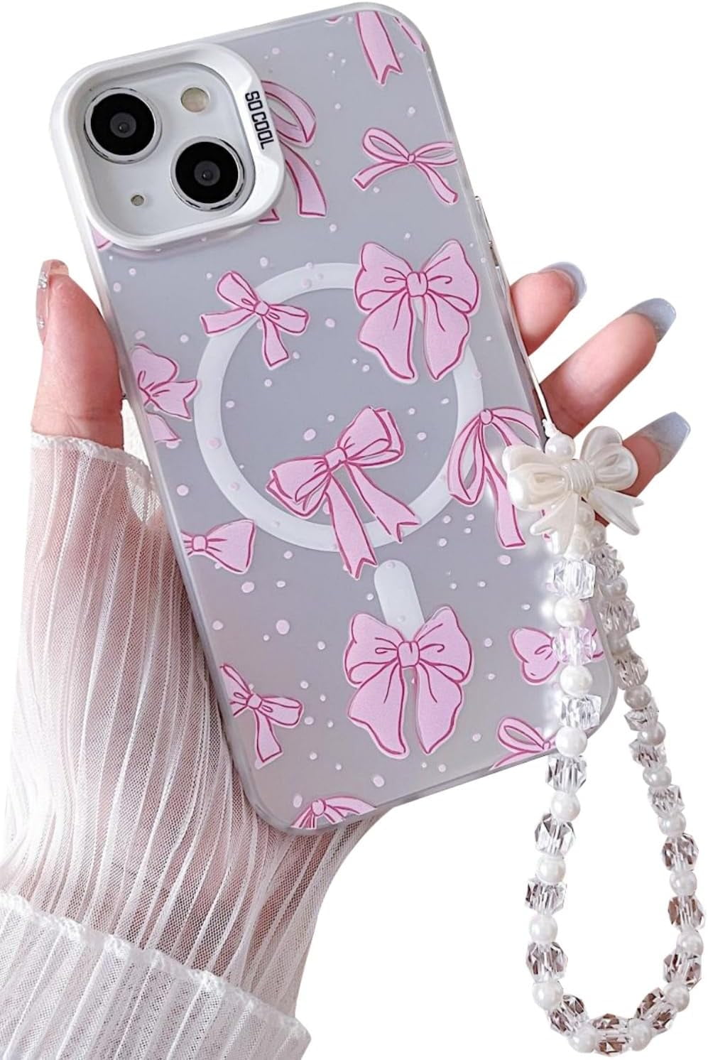Magnetic Case for iPhone 15 Case[Compatible with Magsafe],Cute Bow Tie ...