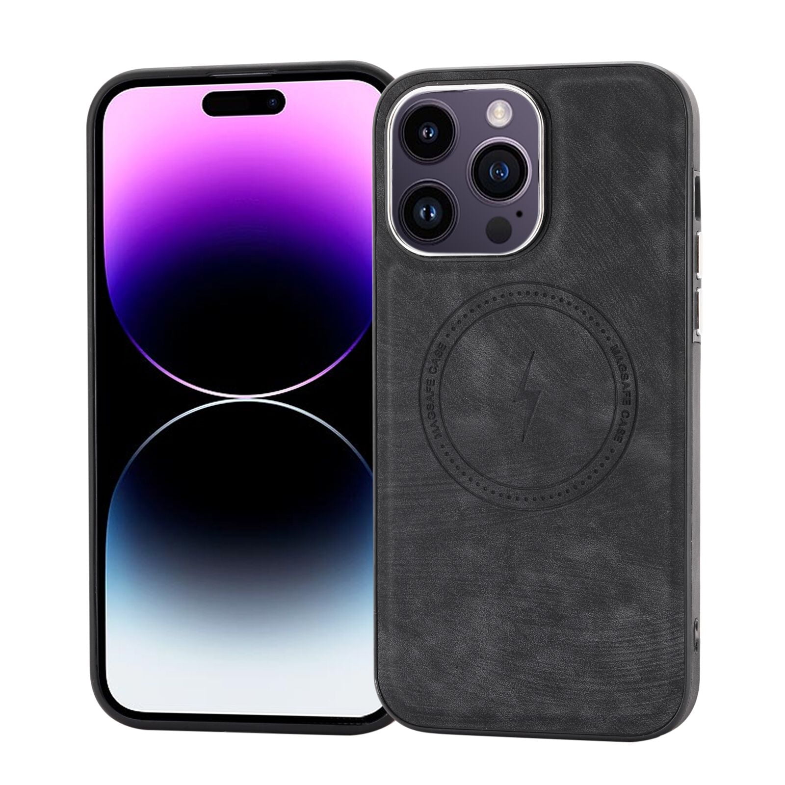 Magnetic Case for iPhone 15 Pro,Decase PU Leather Luxury Phone Cover ...