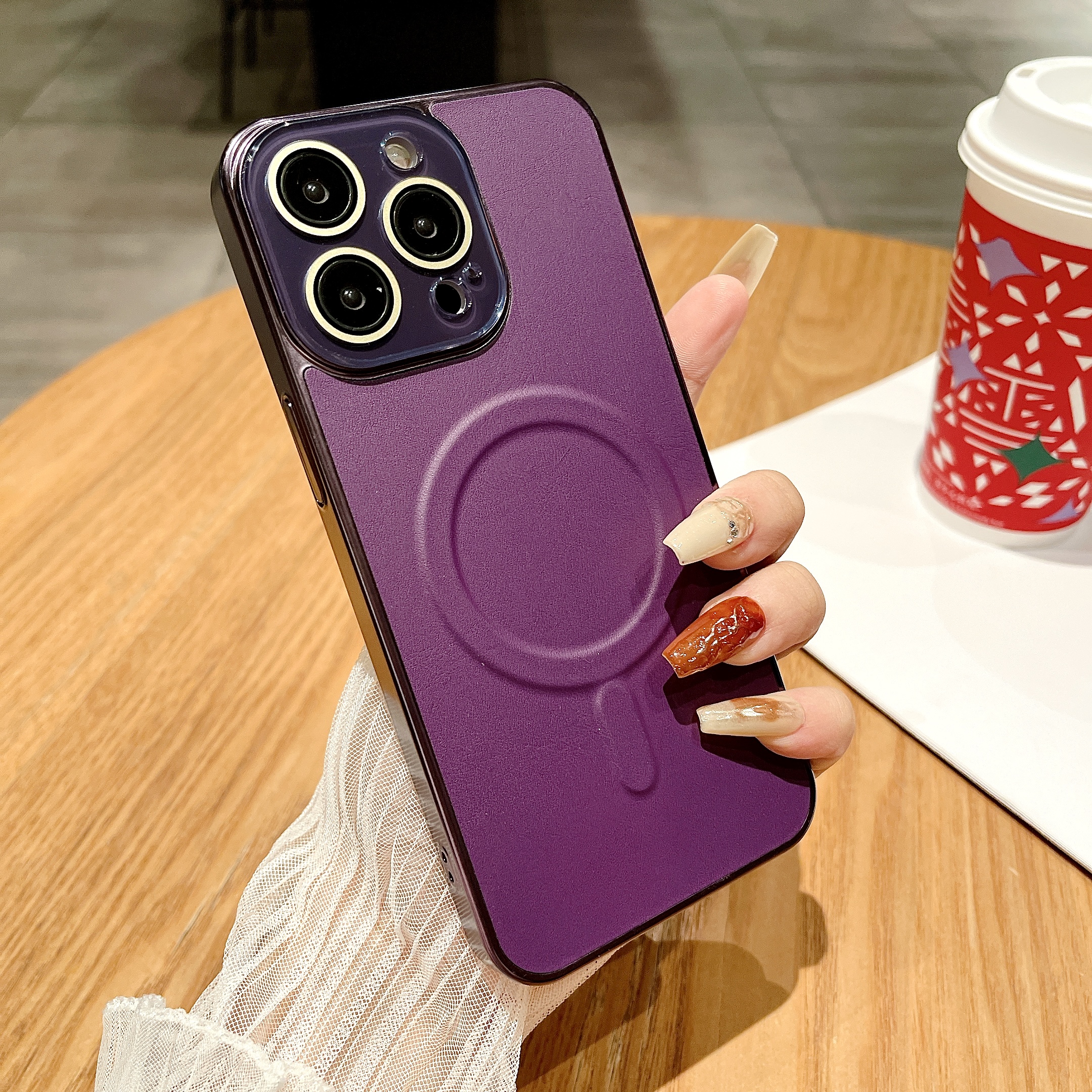 Magnetic Case for iPhone 15 Pro MagSafe Compatible, Ultra-Slim PC Matte ...