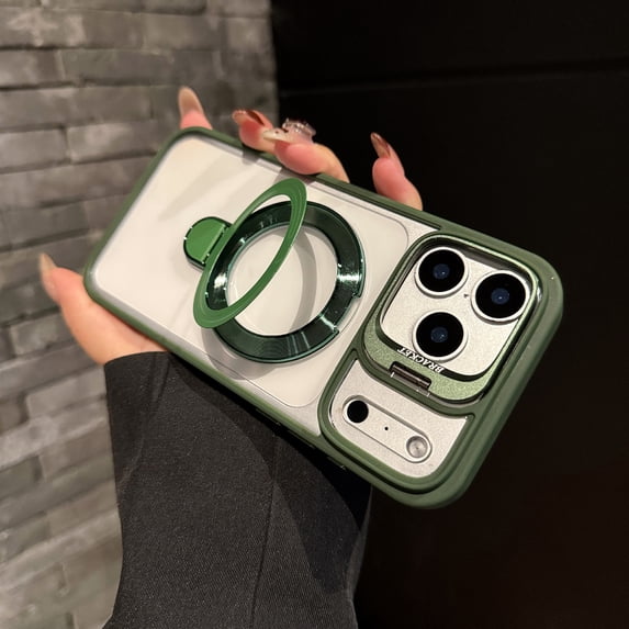 Magnetic Case For iPhone 17 with Hidden Kickstand, Integrated Camera ...