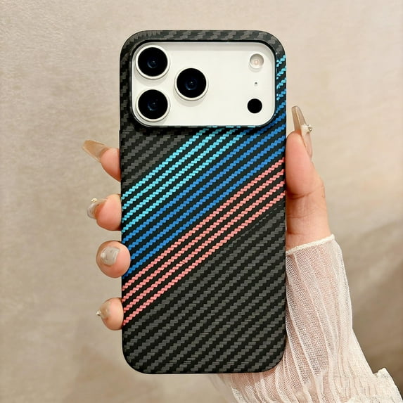 Magnetic Case for iPhone 17 Pro, Anti-Scratch Carbon Fiber Texture Case ...
