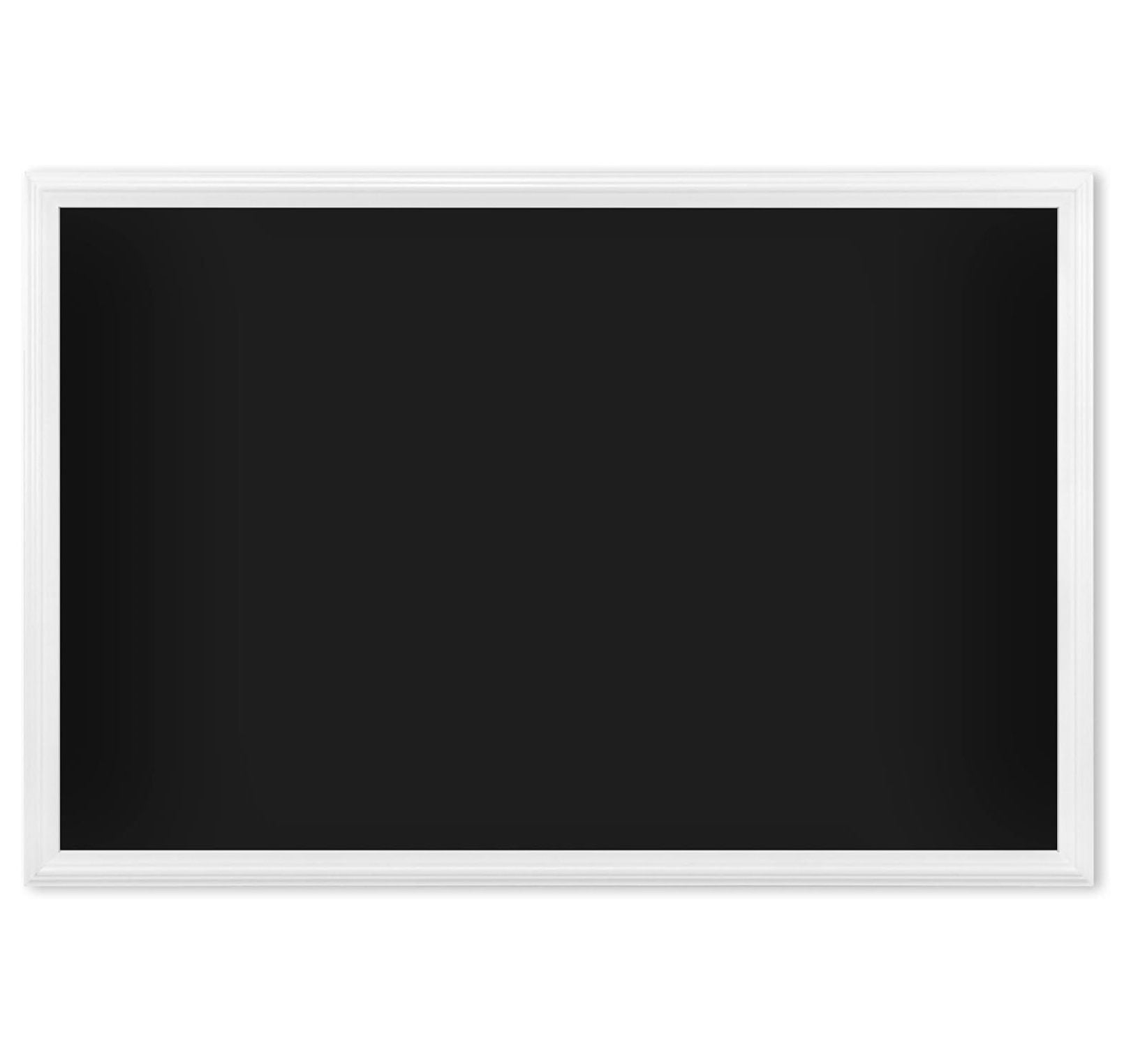 Magnetic Chalkboard, 30"x20", White Wood Style Frame, Premium Matte ...