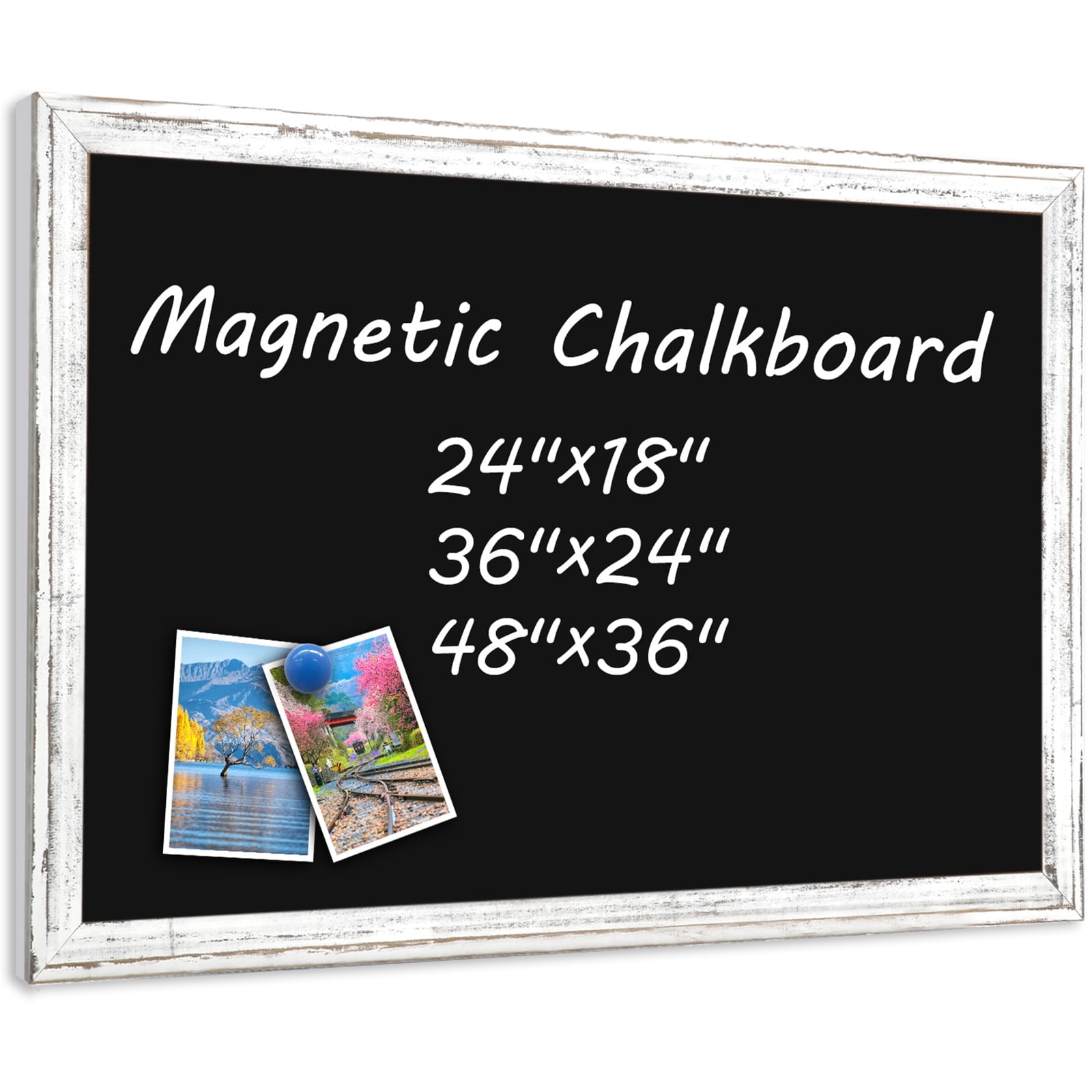Magnetic Chalkboard Sign Board Large Chalkboard for Wall 48"x36 ...