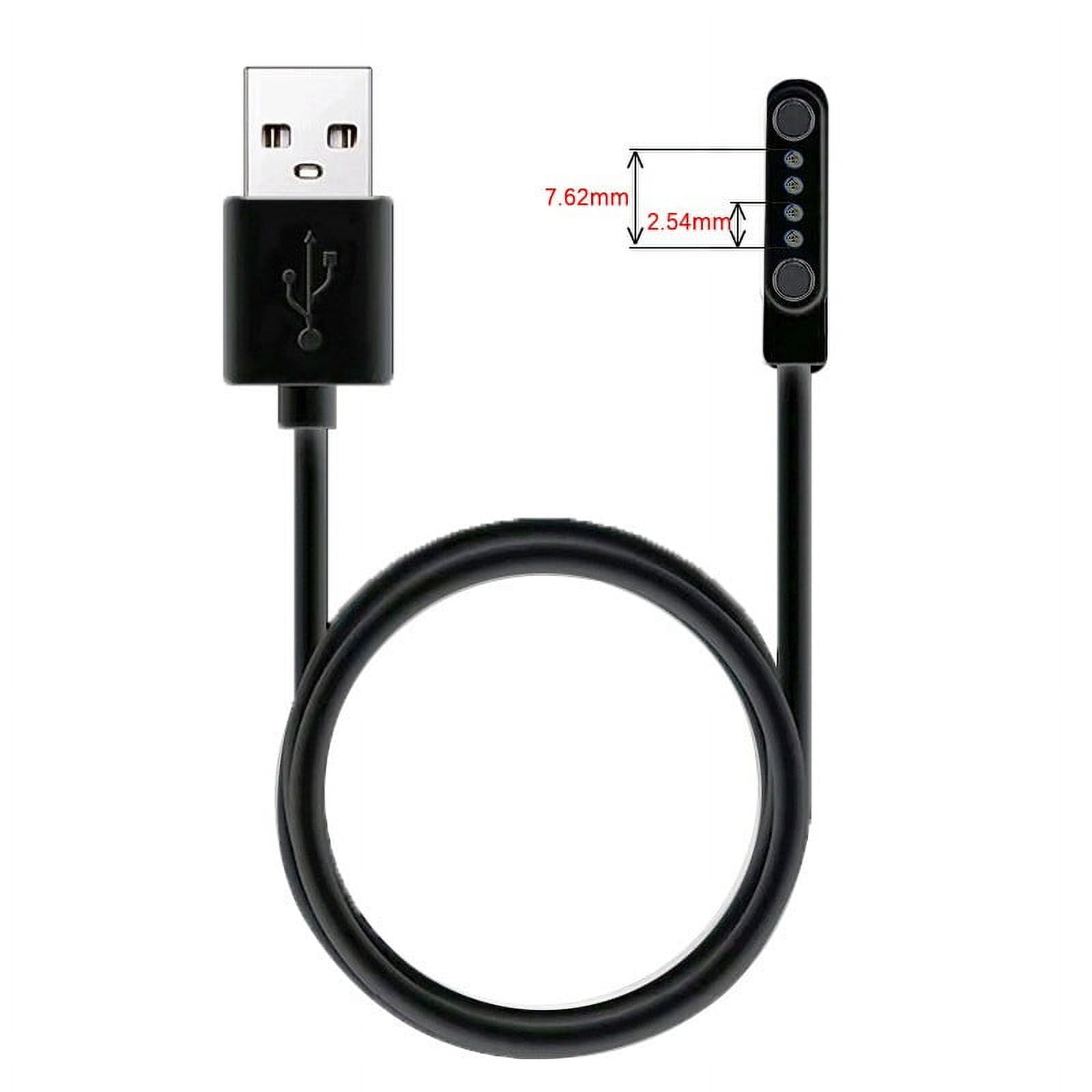 Magnetic Charging Cable For Q12 Kids Smartwatch 4Pin 7.62Mm Black - Walmart.com
