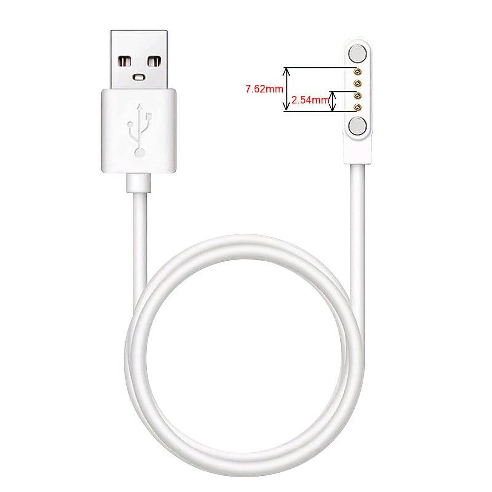 Magnetic Charging Cable For Q12 Kids Smartwatch 4Pin 7.62Mm White - Walmart.com