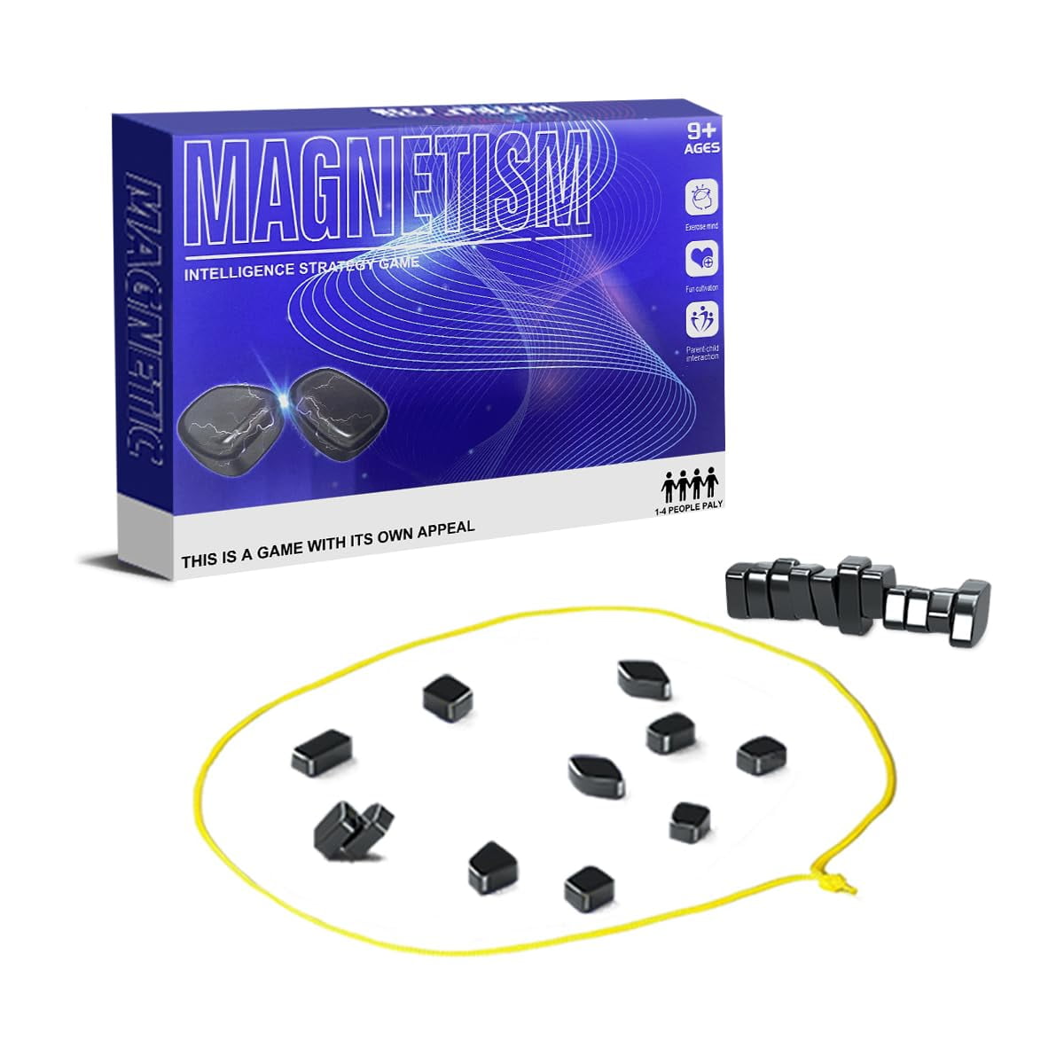 Magnetic Chess Game, Magnetic MSF2 Chess Game with Stones, Magnetic ...