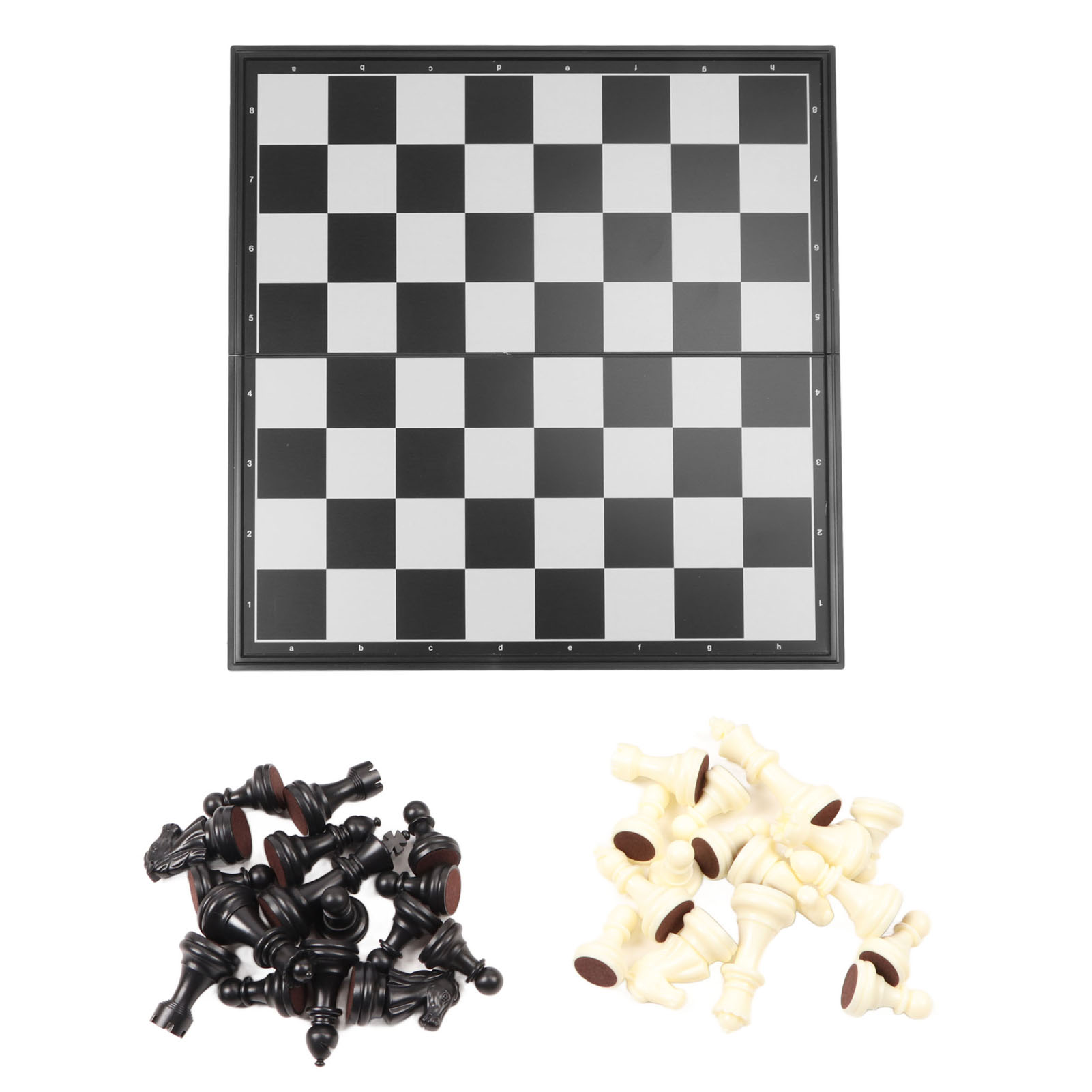 Magnetic Chess Set Clear Pattern Portable Large Chess Folding Board ...
