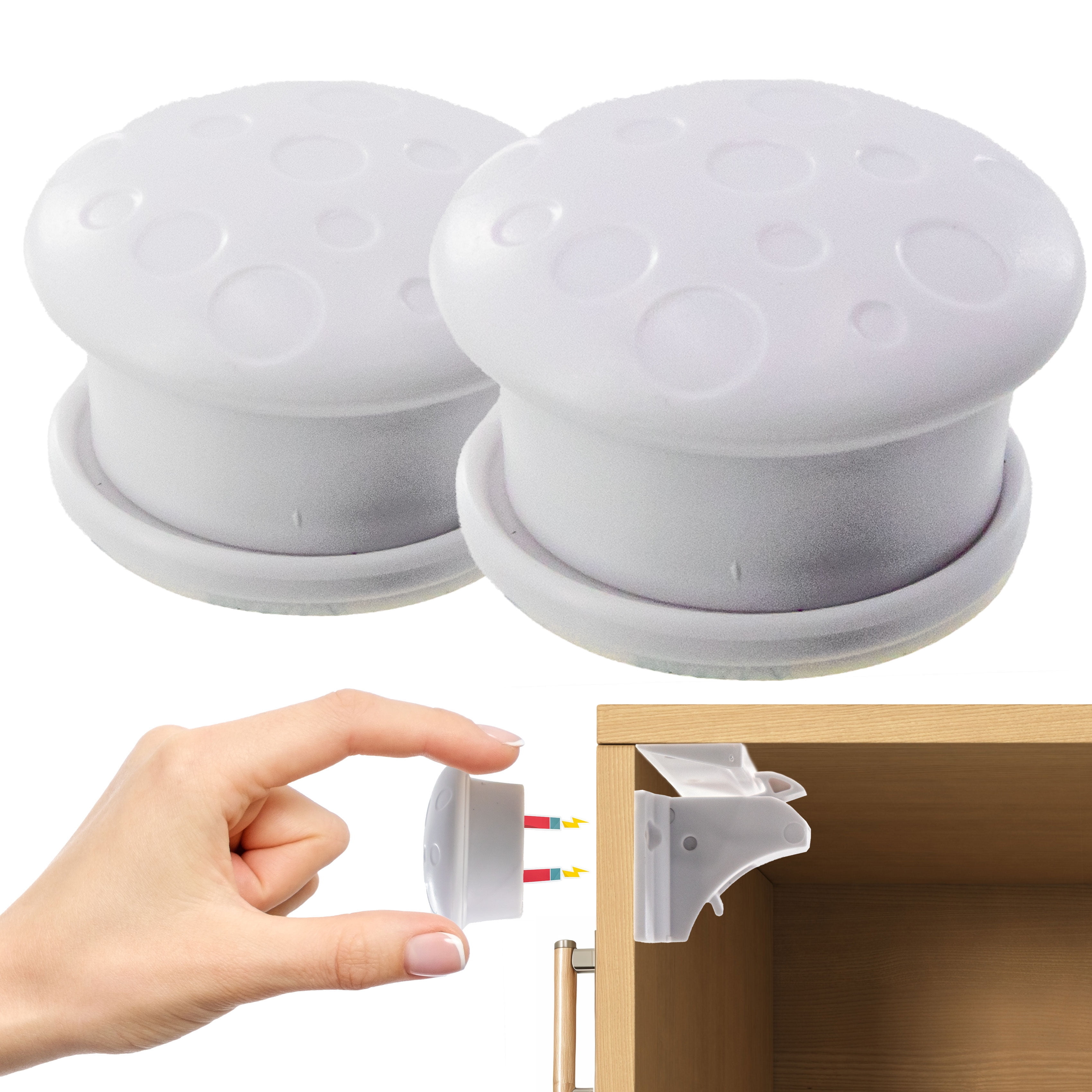 Magnetic Childproof Cabinet Lock Keys - 2pc Set - For Magnetic Drawer ...