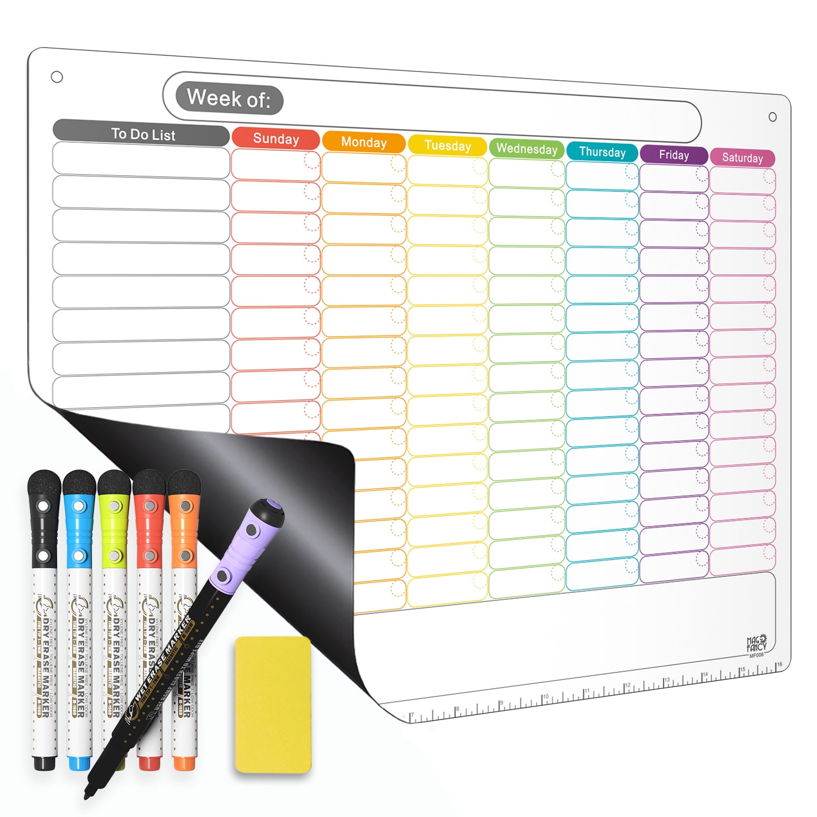 Magnetic Chore Chart for Adults & Kids Dry Erase Calendar for ...