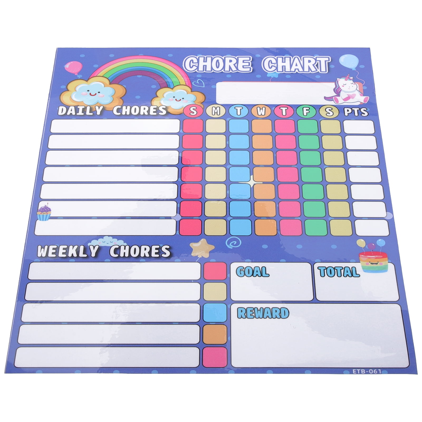 Magnetic Chore Chart Home Good Behavior Chart Reward Chart Planner ...
