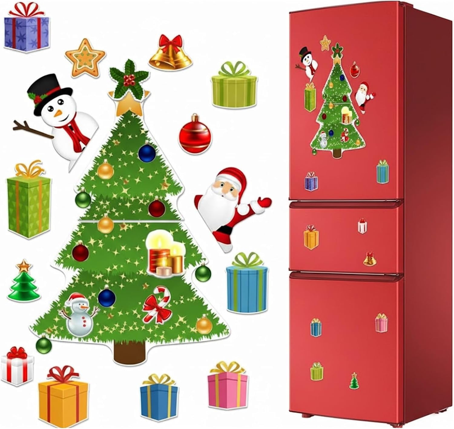 Magnetic Christmas Tree Stickers, 2026 NewMagnetic Christmas Tree ...