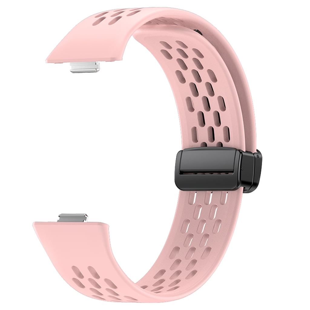 Sweat Resistant Magnetic Silicone Watch Strap Secure Magnetic Silicone ...