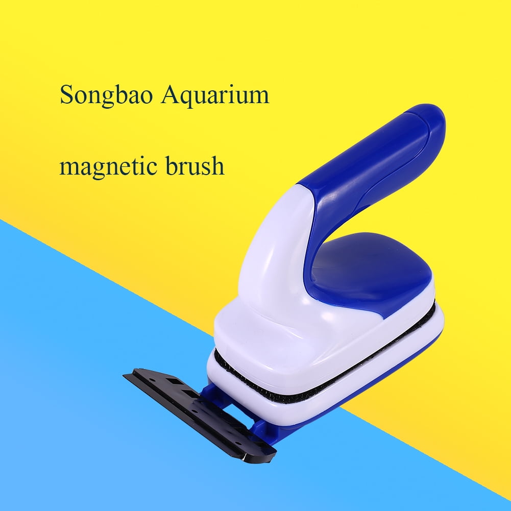 Magnetic Clean Brush Aquarium Fish Tank Glass Algae Cleaner Floating ...